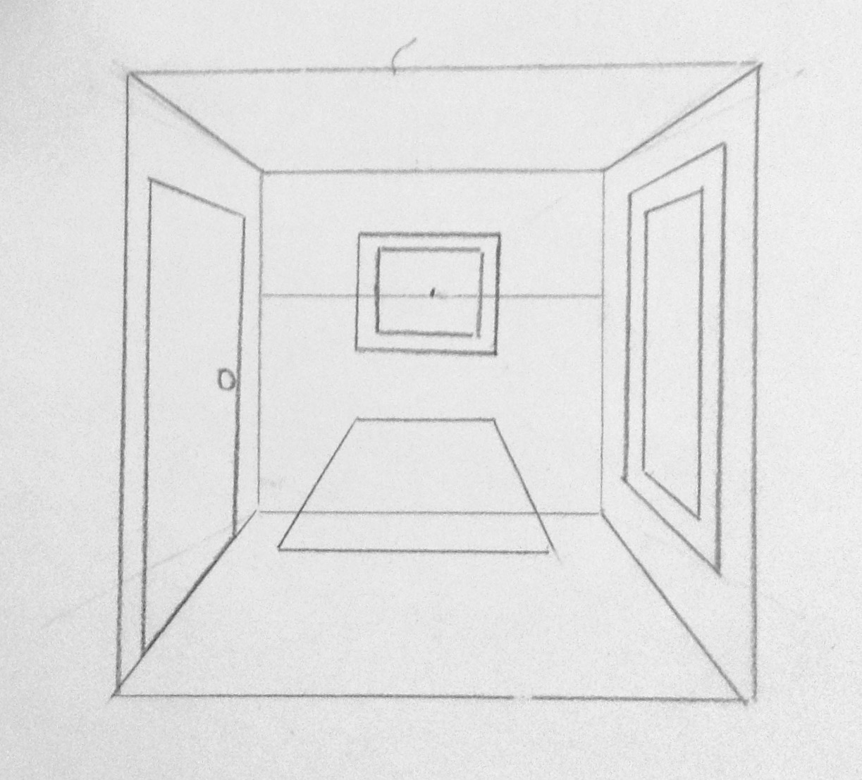 1 Point Perspective – "Room with Table" | Inside The Outline